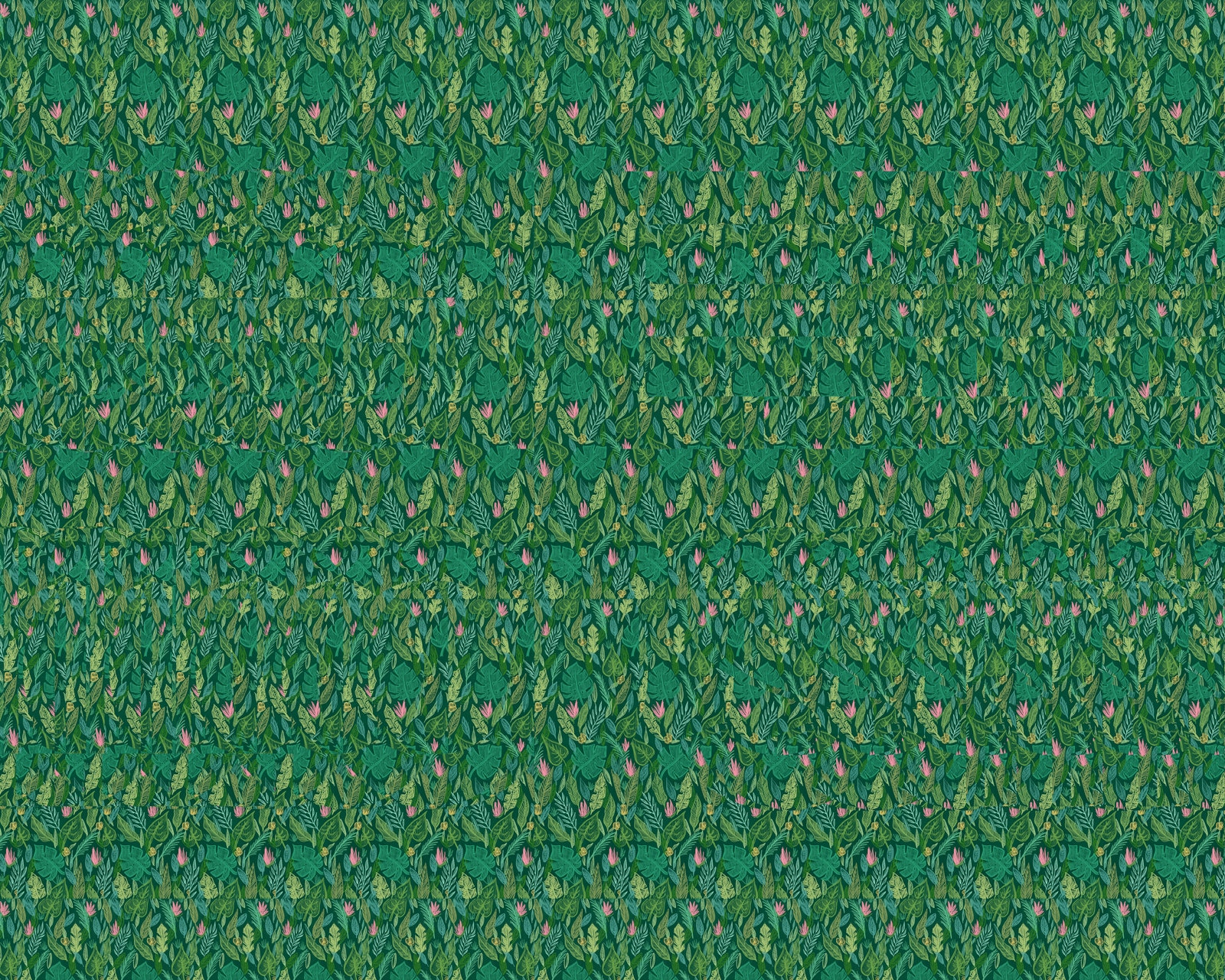 Get Lost Jungle Pattern Stereogram Hidden 3D Image Drawing | Etsy