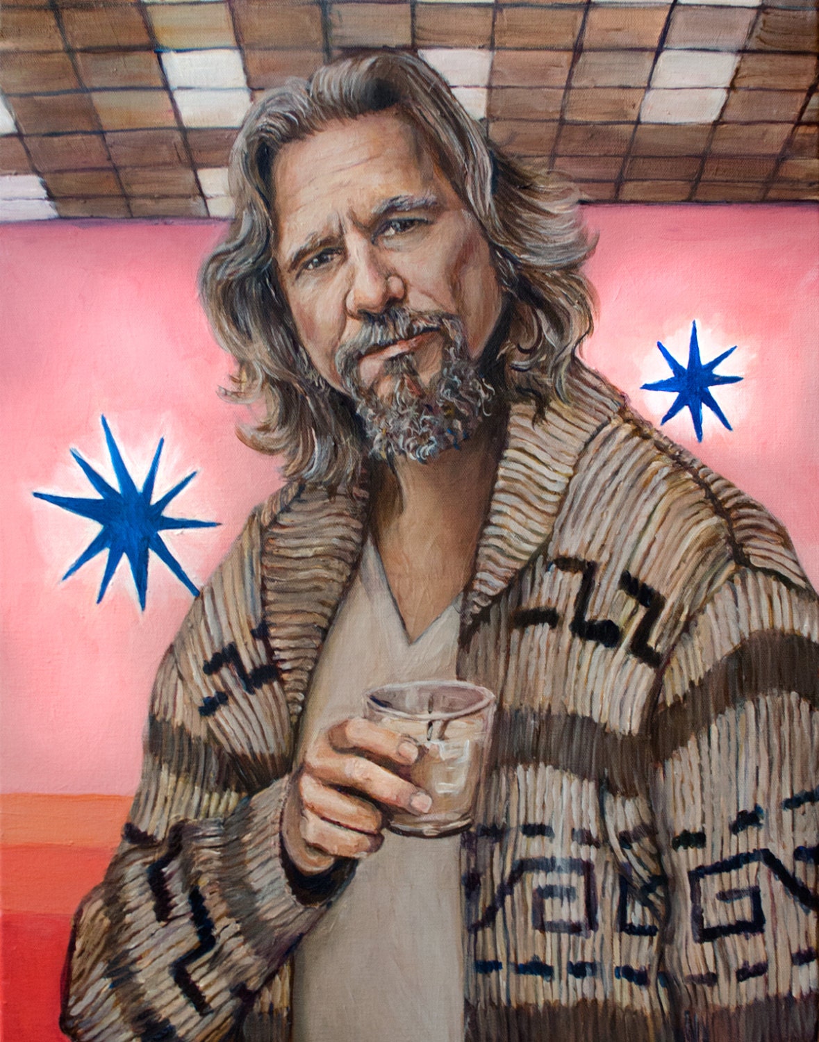 Jeff Bridges The Dude Bowling