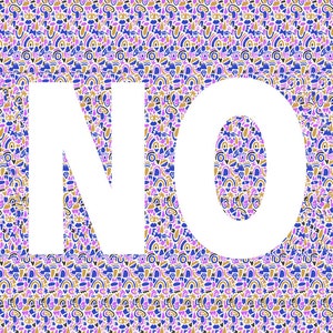 NO - Bright Illustration Stereogram - Hidden 3D Image 16x20 - Magic Eye ...