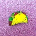 Taco Enamel Pin Lapel Pin Taco Illustration Beef Cheese - Etsy