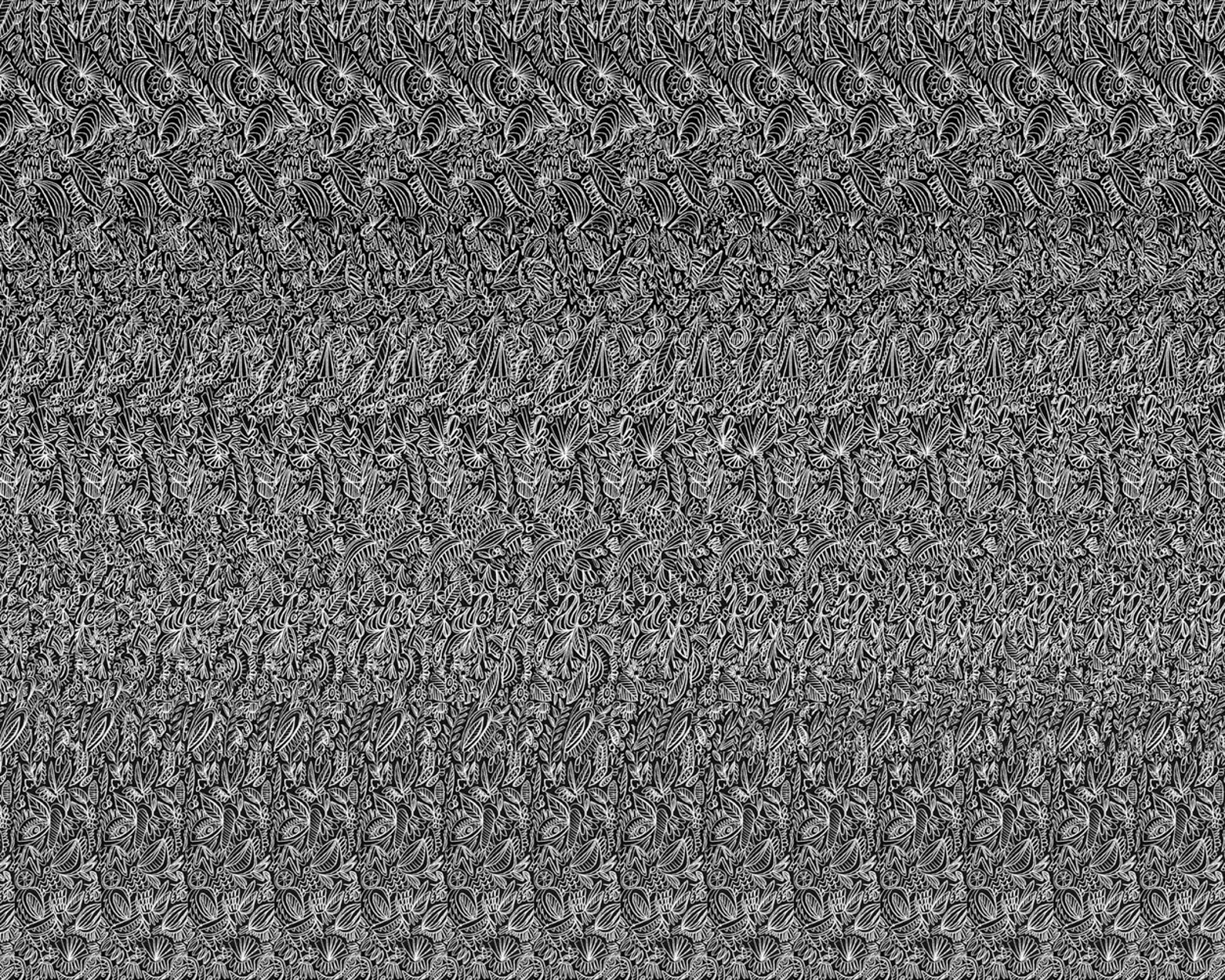 Custom Stereogram Custom Text or Image Hidden in a 3D | Etsy