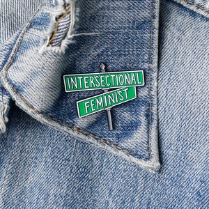 Intersectional Feminist Lapel Pin Intersection Street Sign Feminism Pin ...