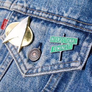 Intersectional Feminist Lapel Pin Intersection Street Sign Feminism Pin ...