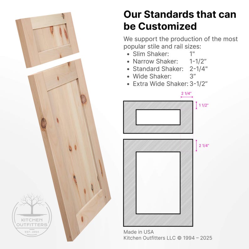 Knotty Pine Cabinet Doors – Rustic Style, Custom Made, Solid Wood - Etsy
