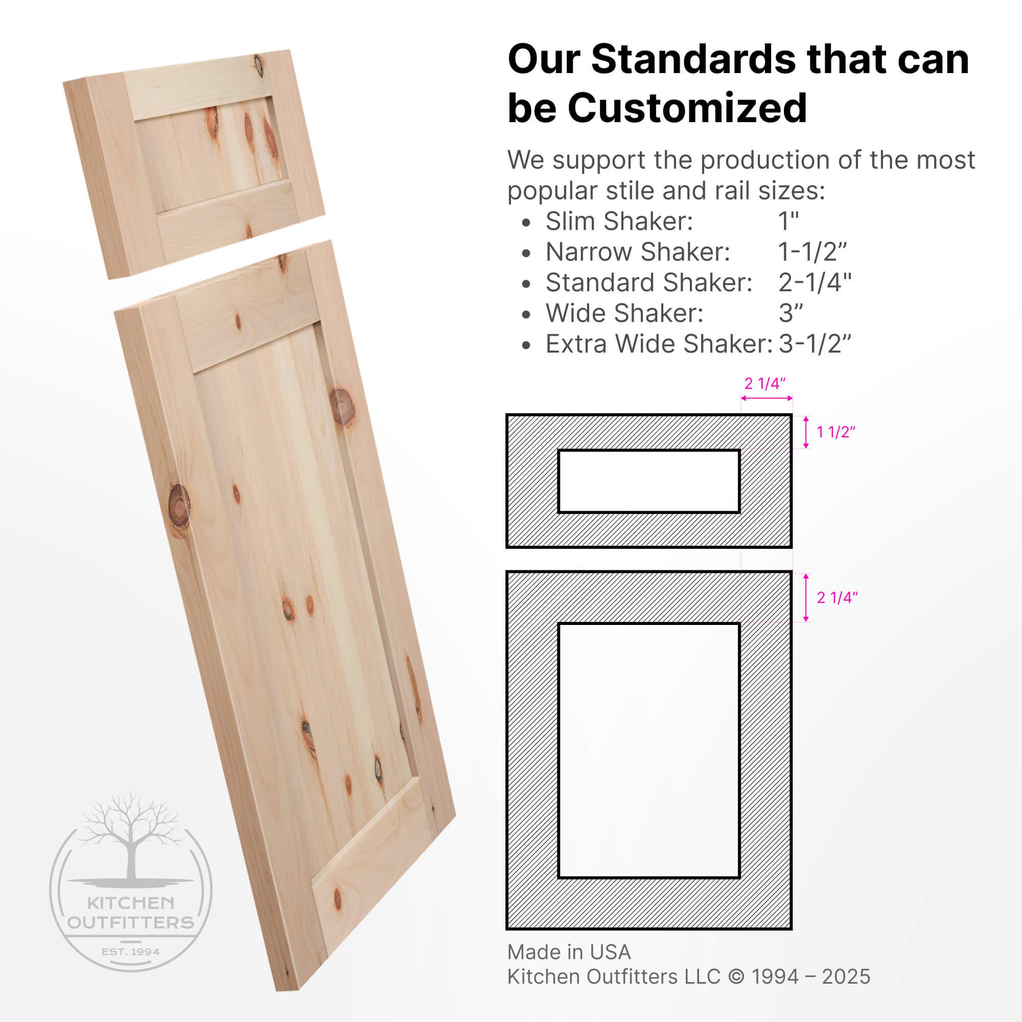 Knotty Pine Cabinet Doors – Rustic Style, Custom Made, Solid Wood - Etsy