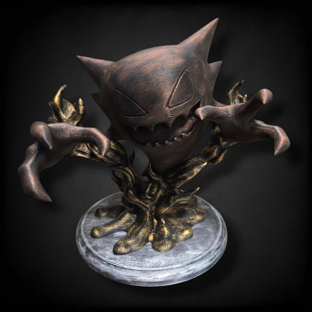 Haunter 3d-printed Diorama, Hand-painted Pokemon Statue - Etsy