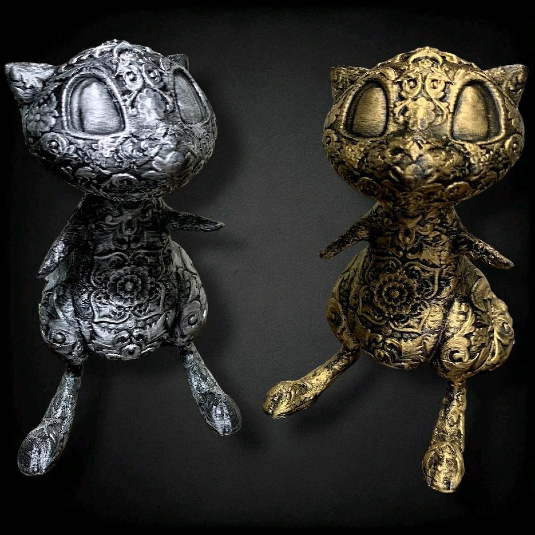 Mew 3d-printed Pokemon Statue Hand Painted - Etsy