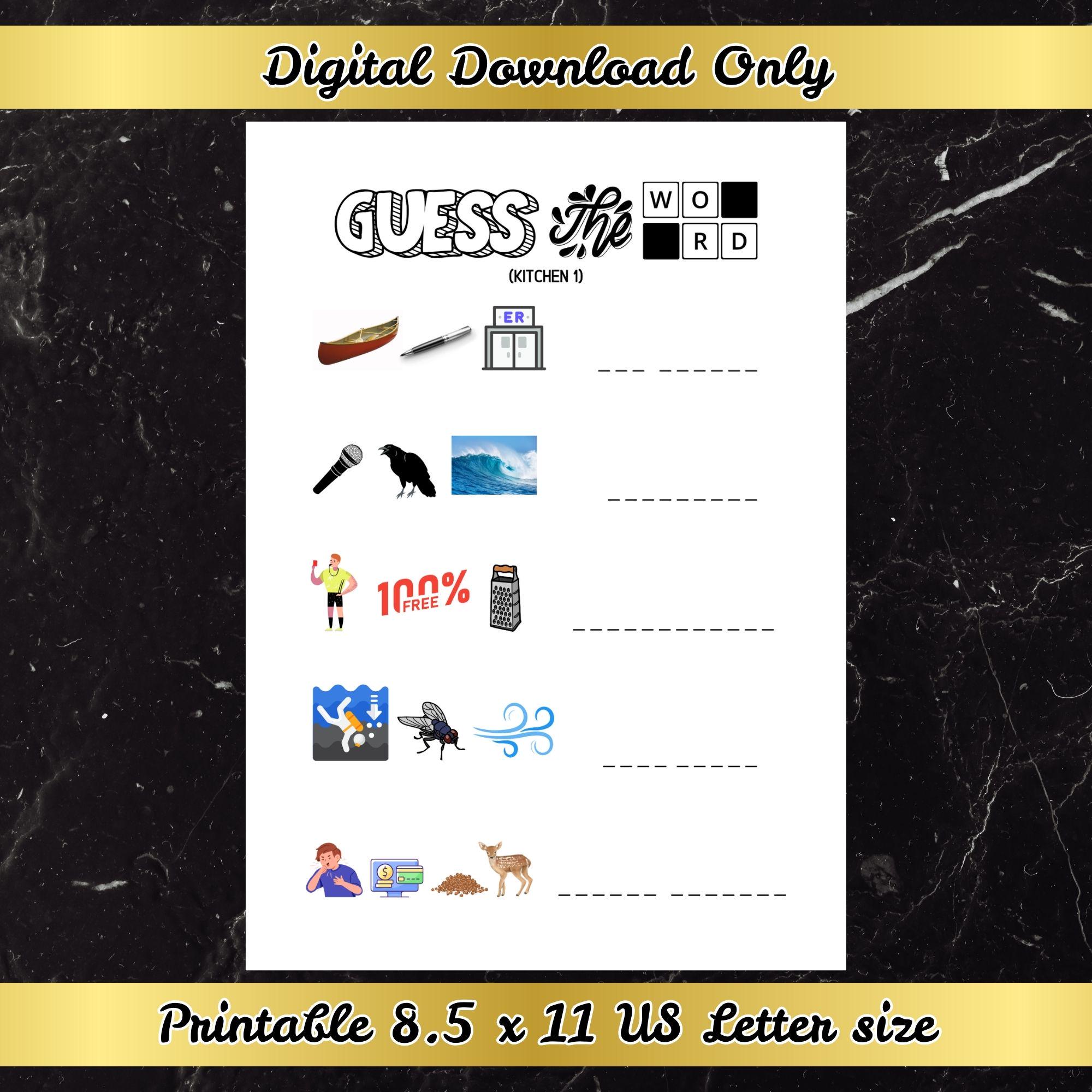 Guess the Word: Boost Your Vocabulary With Pictures and Images Great ...