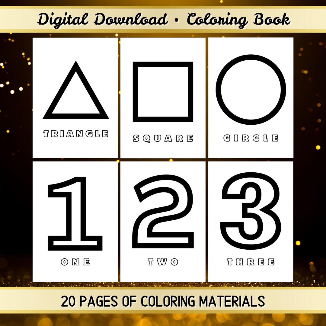 Bold Thick Lines Coloring Pages for Preschool and Kindergarten ...