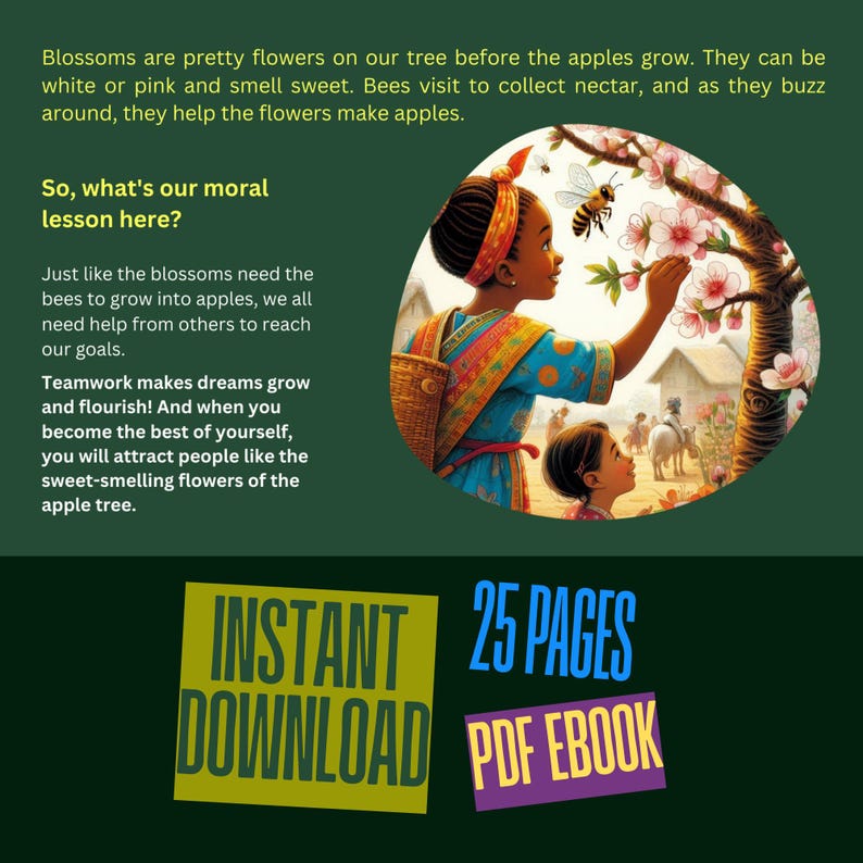 Apple Seed to Tree Ebook: Plant Science Lessons for Kids (PDF) - Etsy