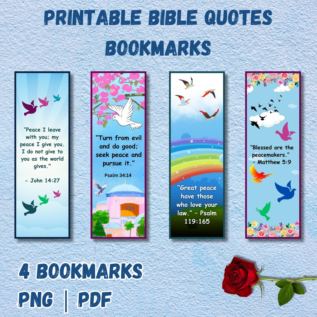 Bible Verse Bookmarks PNG, Printable Bible Quotes Bookmarks, Prayer ...