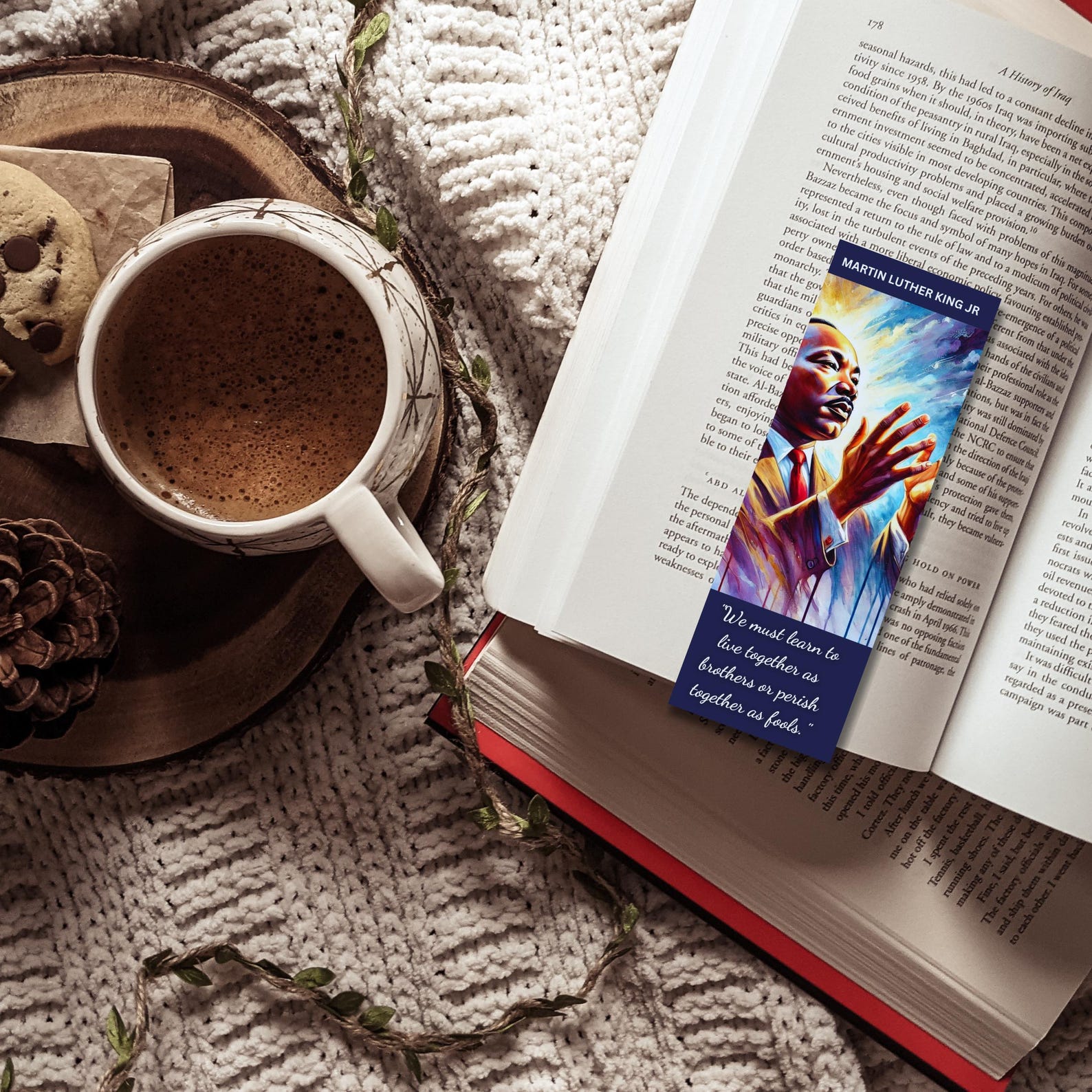 Martin Luther King Jr Bookmarks: 10 MLK Inspirational Quotes Printable ...