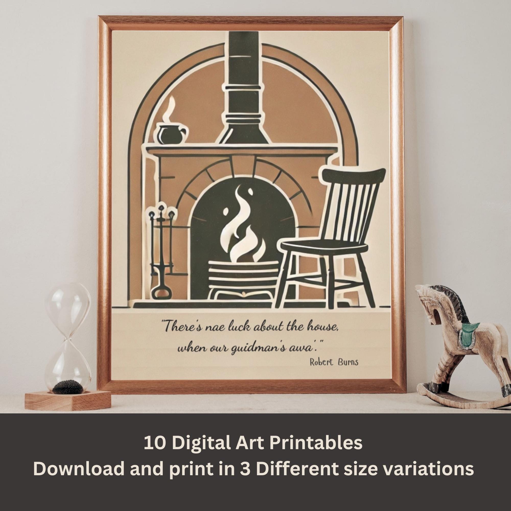 10 Robert Burns Inspirational Quotes Posters, Burns Wall Art, Burns ...