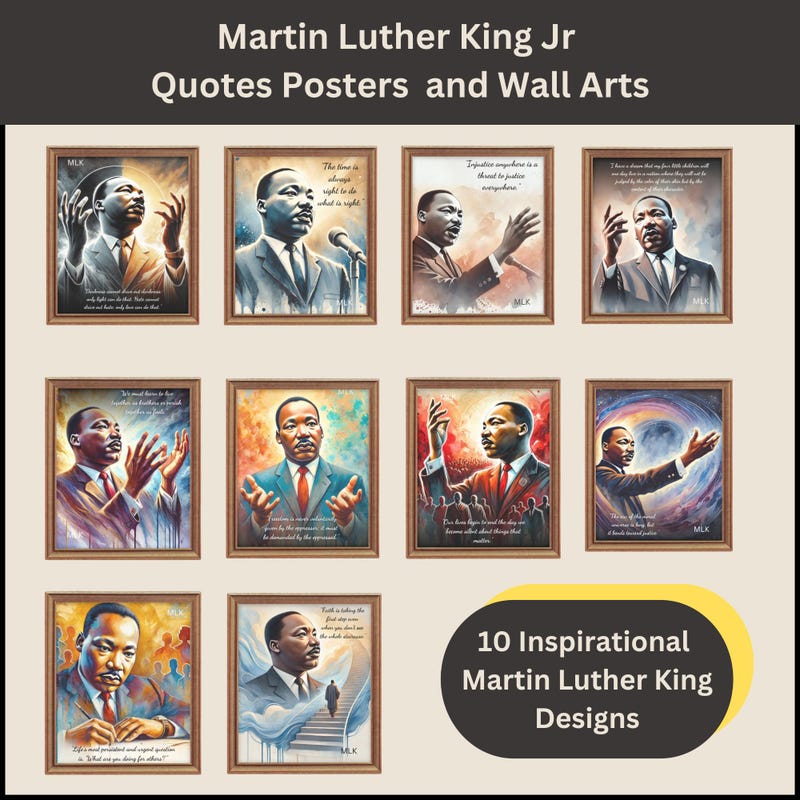 Martin Luther King Jr Posters - Etsy