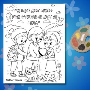 Mother Teresa Quotes Coloring Pages for Kids, St Teresa of Calcutta ...