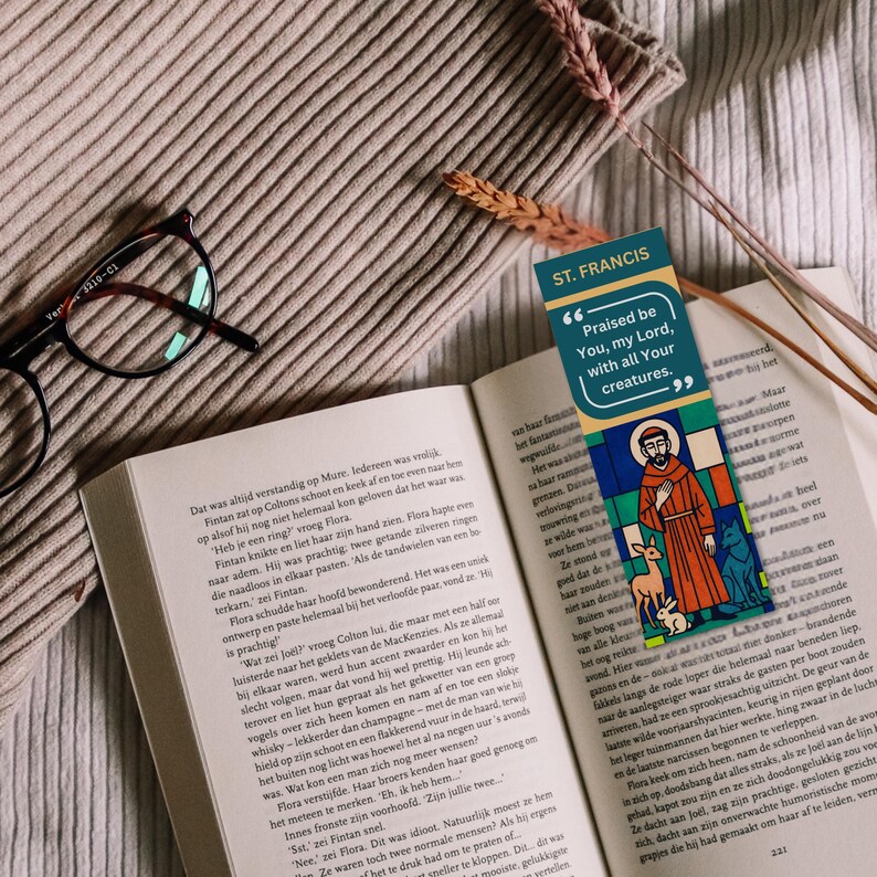 St Francis of Assisi Bookmarks: Christian Inspirational Quotes (digital ...