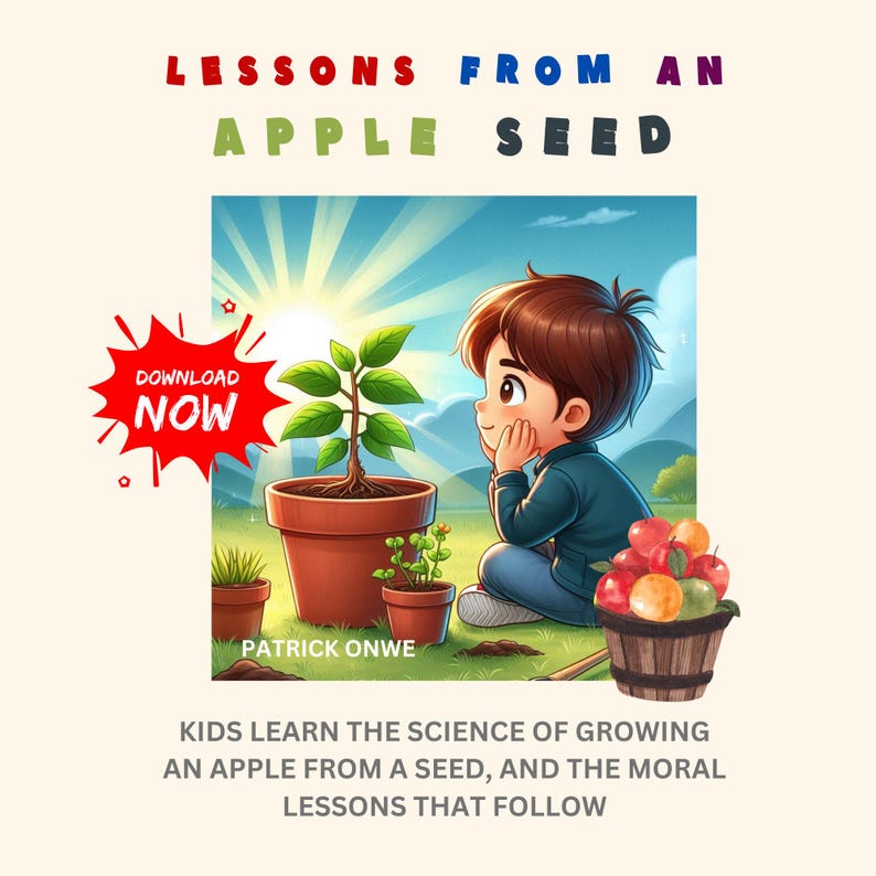 Apple Seed to Tree Ebook: Plant Science Lessons for Kids (PDF) - Etsy