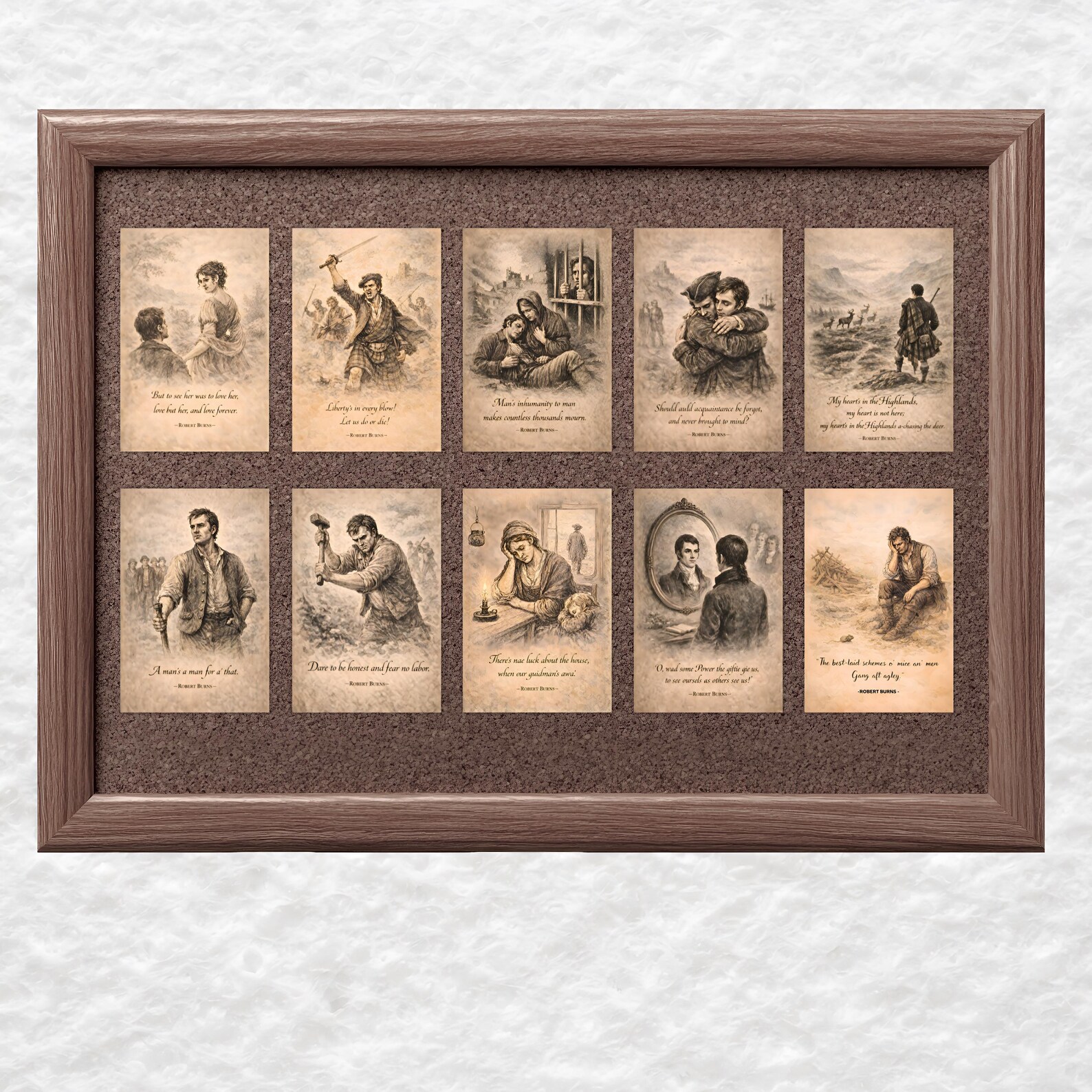 Robert Burns Quotes Inspirational Wall Art Posters (digital Download ...