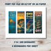 Printable Fishing Bookmarks, Nature Lover Gift (PDF, PNG) - Etsy