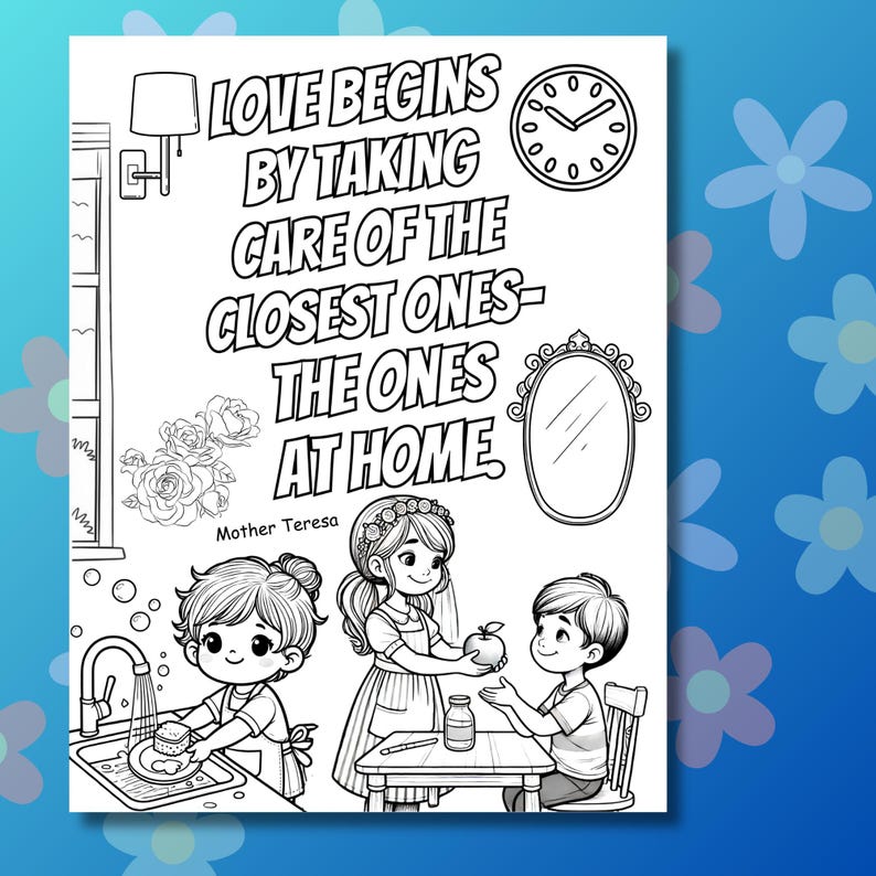 Mother Teresa Quotes Coloring Pages for Kids, St Teresa of Calcutta ...