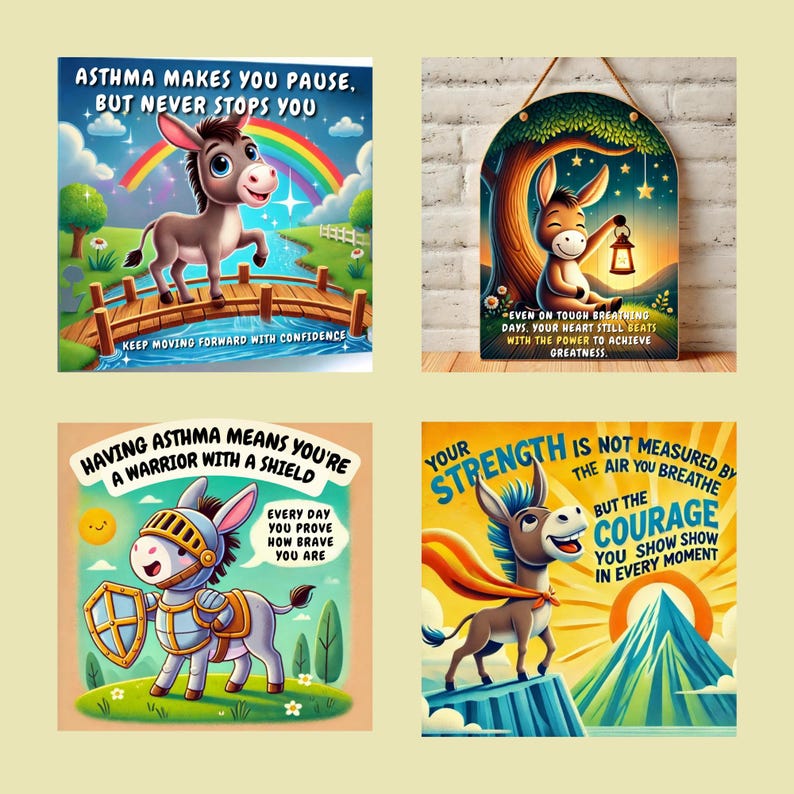 Donkey Asthma Inspirational Quotes: PNG Files (digital Download) - Etsy