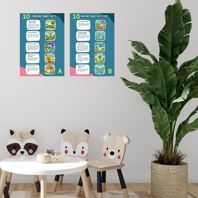 Snake Facts Poster: Homeschool Classroom Reptile Decor (PDF) - Etsy