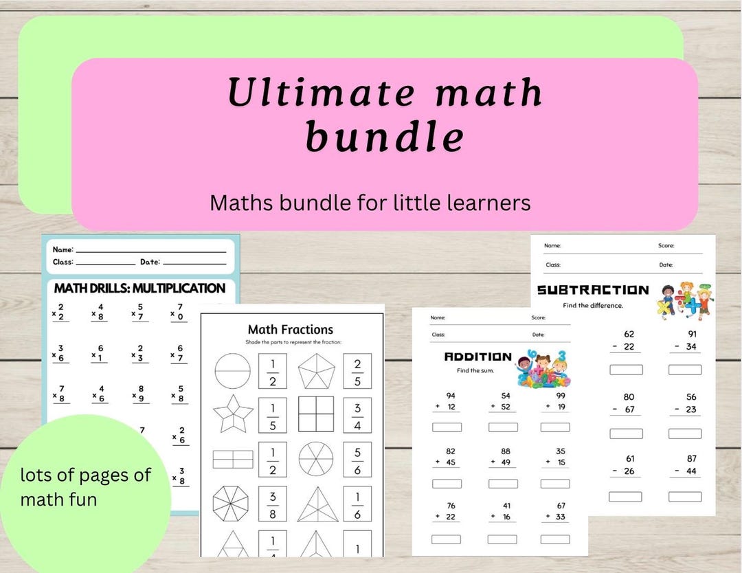 The Ultimate Math Bundle for Little Learners, Adding, Subtracting ...