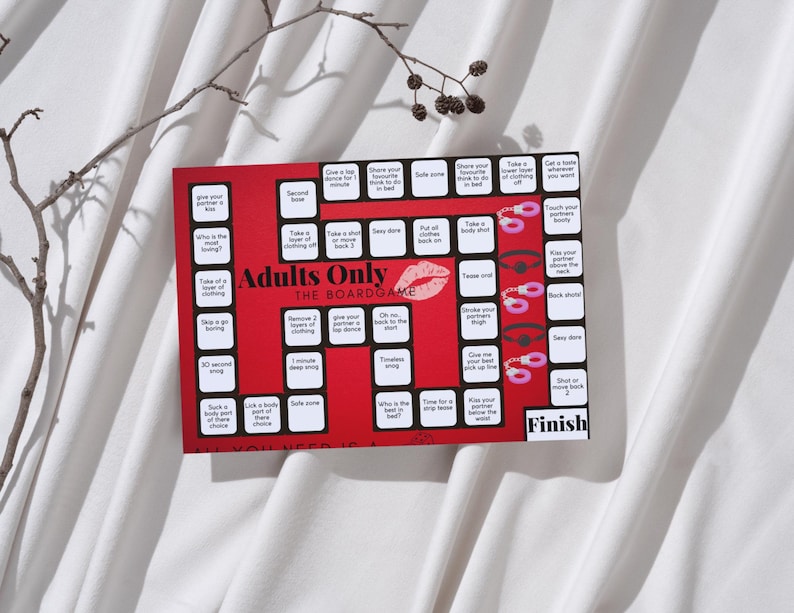 Couples Board Game, Freaky, Printable, Engaging DIY Party Announcement for Your Next Game Night ...