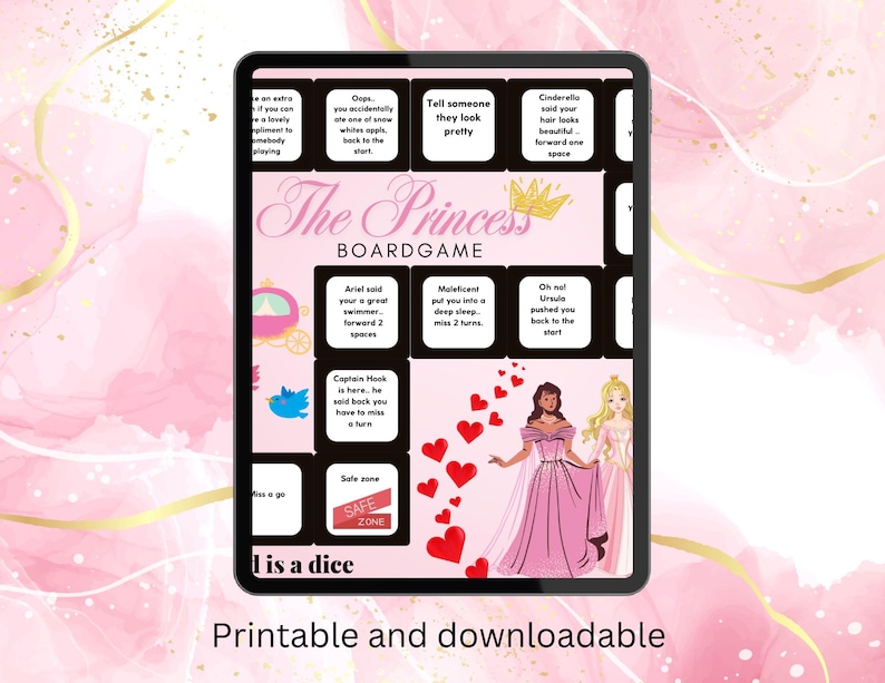 The Princess Board Game - Etsy