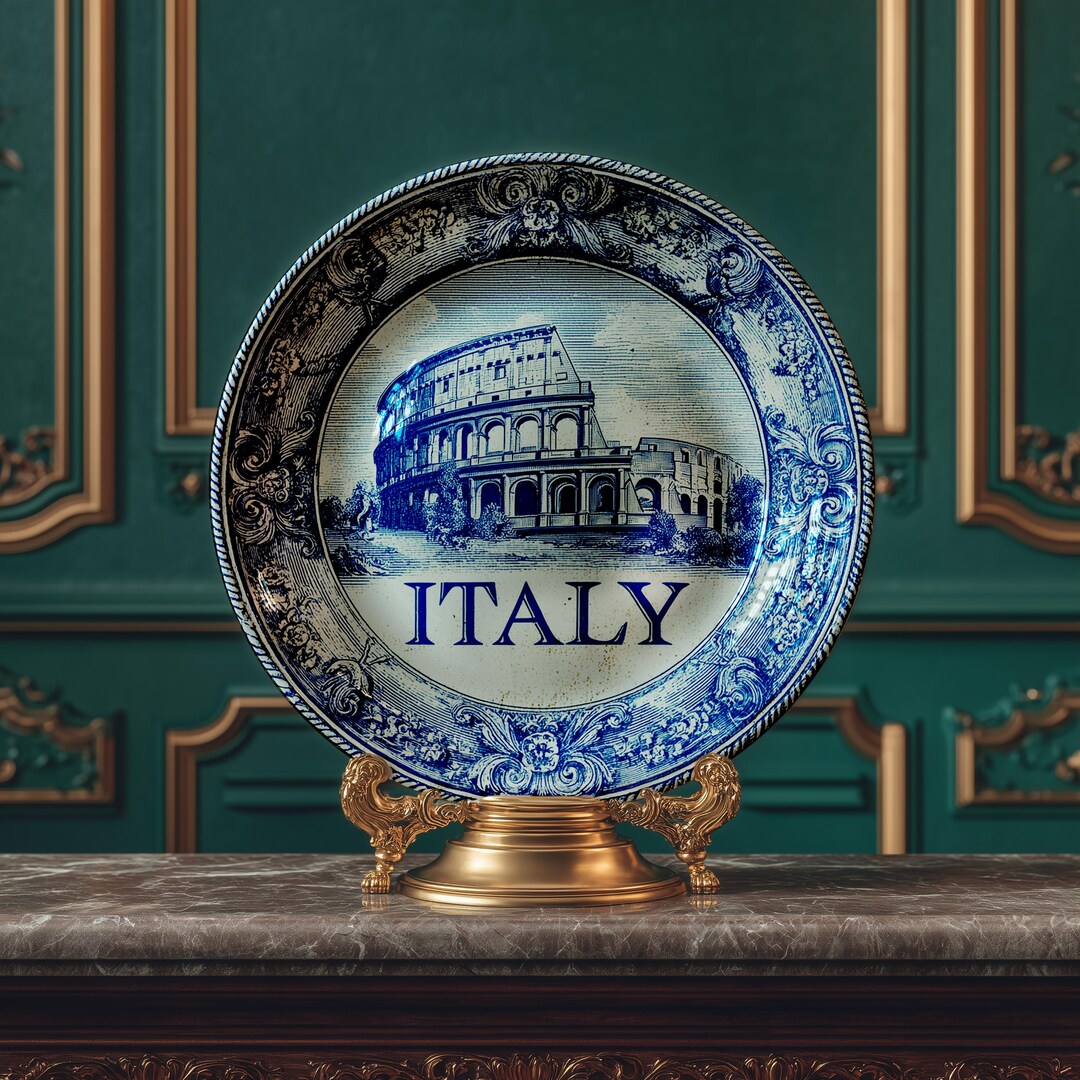 Italy Decorative Plate, Delft Vintage Home Decor Personalized Gift ...