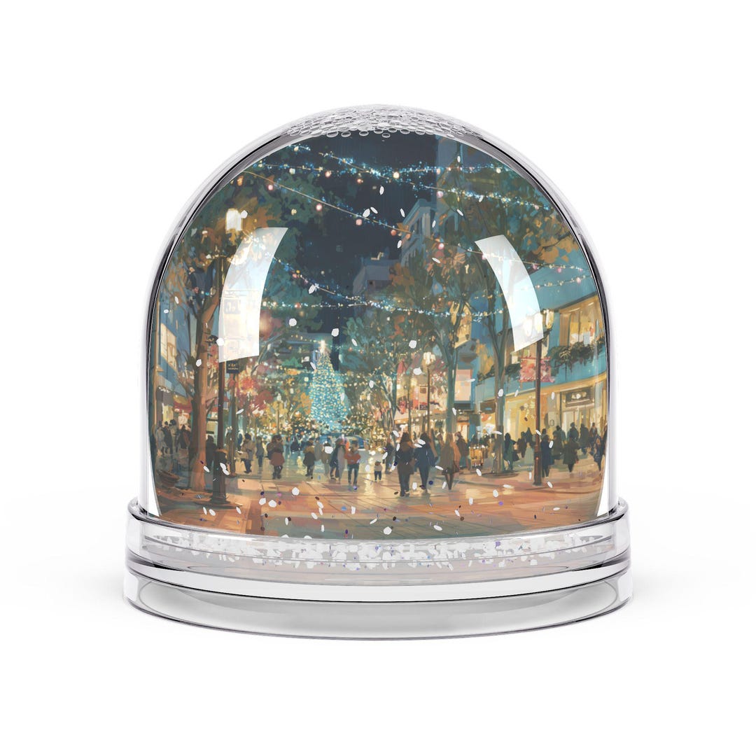Fukuoka Snow Globe, Japan Christmas Personalized Gift, Custom Festive ...