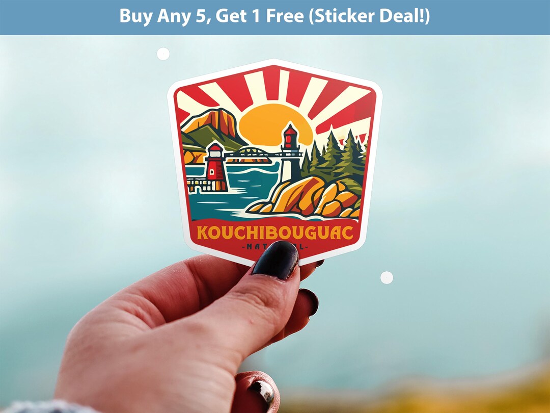 Kouchibouguac National Park Sticker, Vinyl Canada New Brunswick, Retro ...