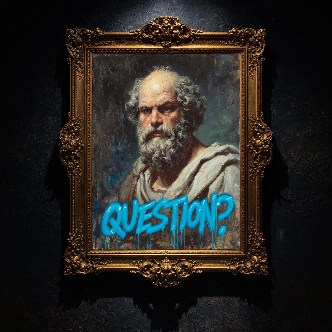 Retrato de Sócrates Arte mural moderno, Pintura al óleo clásica ...
