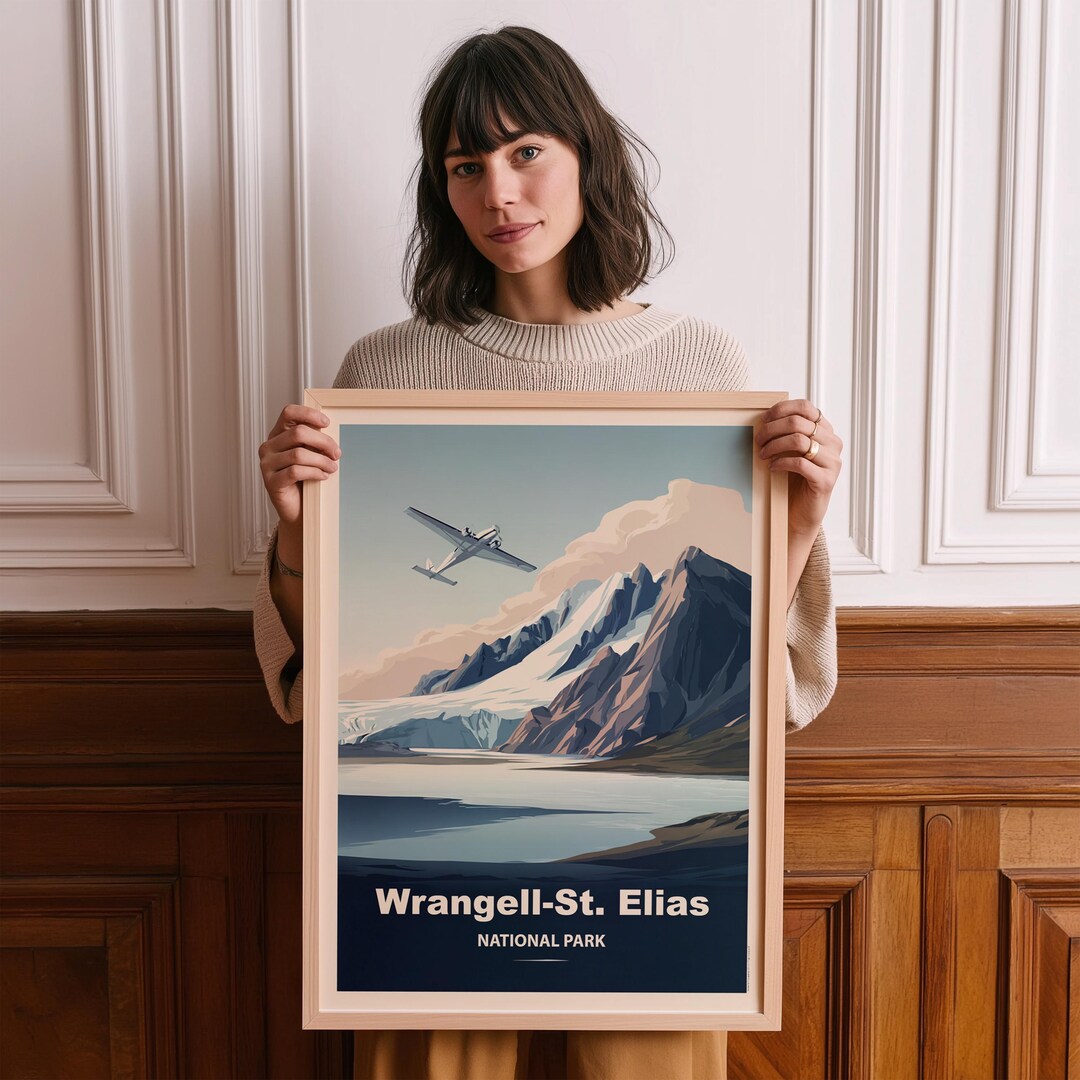 Wrangell–st Elias National Park Vintage Poster Wall Art, Travel Print ...