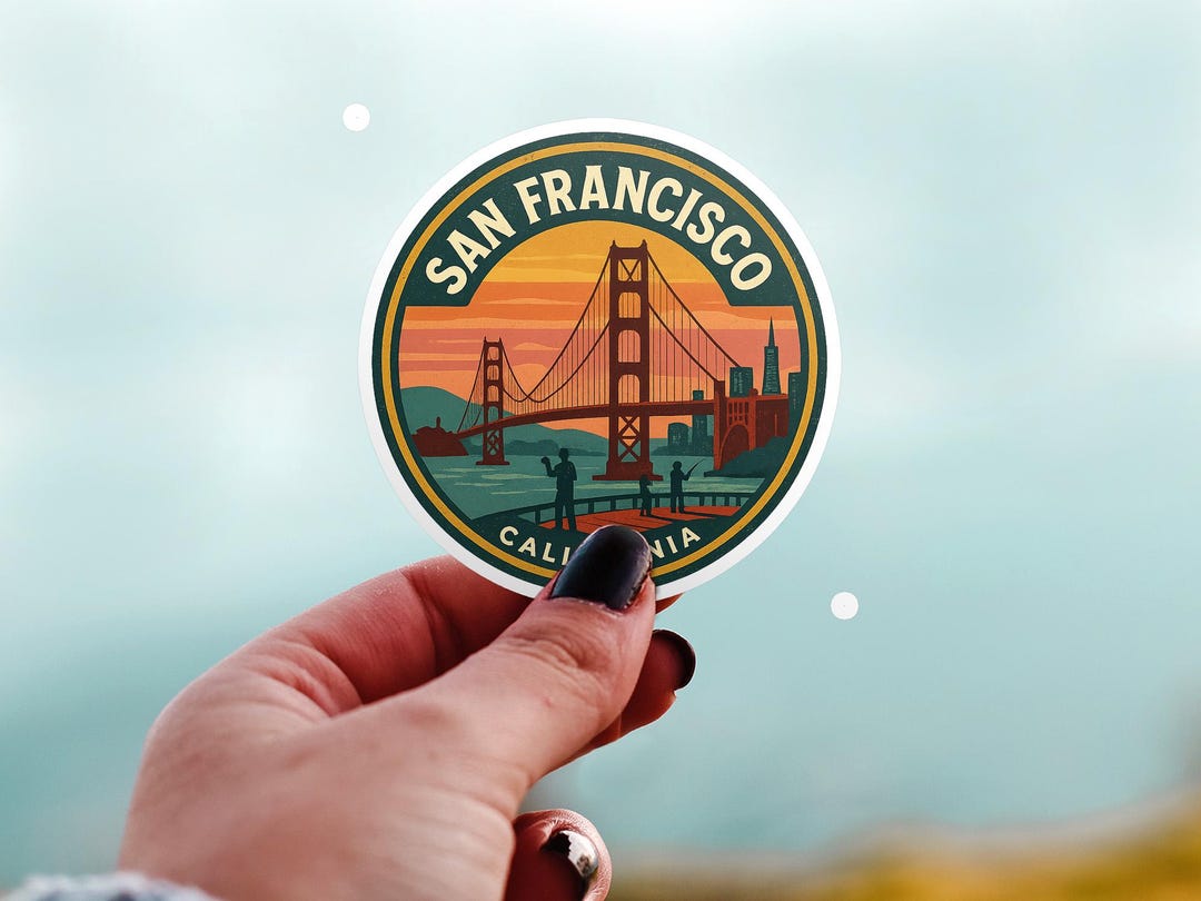 San Francisco Sticker: Waterproof Vinyl Decal for Laptop, Phone ...