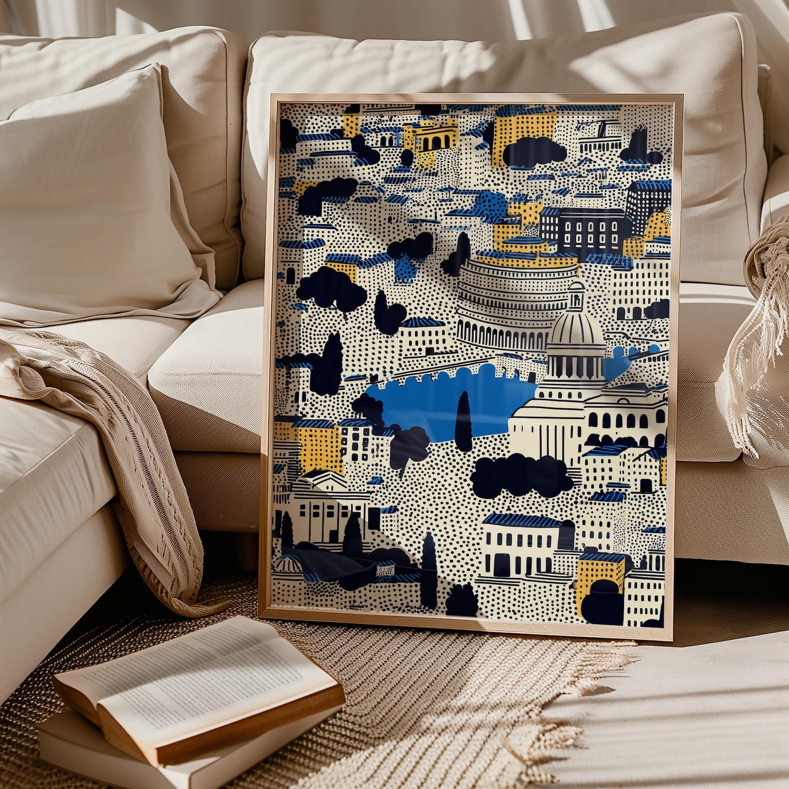 Rome Italy Wall Art Print, Pop Art Modern Poster Travel Gift - Etsy