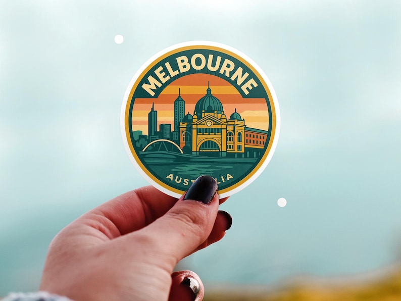 Melbourne Sticker Australia Kiss-cut Vinyl Decals, City Waterproof ...