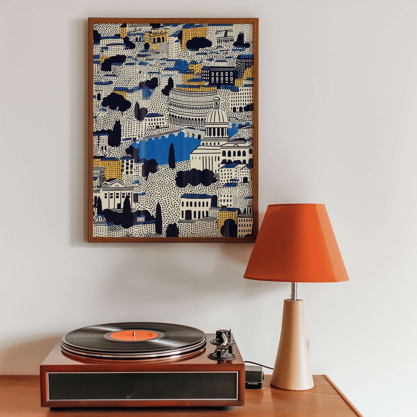 Rome Italy Wall Art Print, Pop Art Modern Poster Travel Gift - Etsy