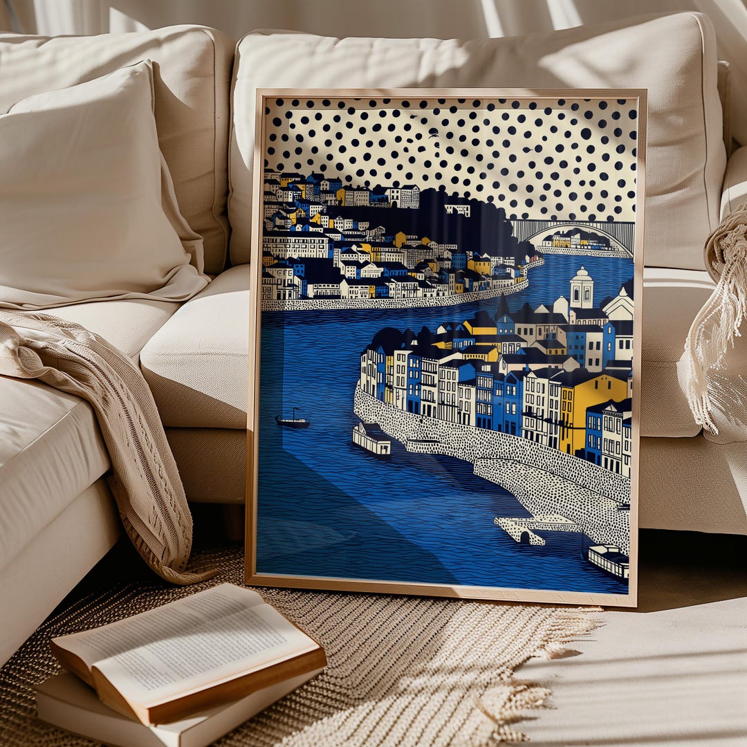 Porto Wall Art Print, Pop Art Modern Large Size Portugal Poster Travel ...