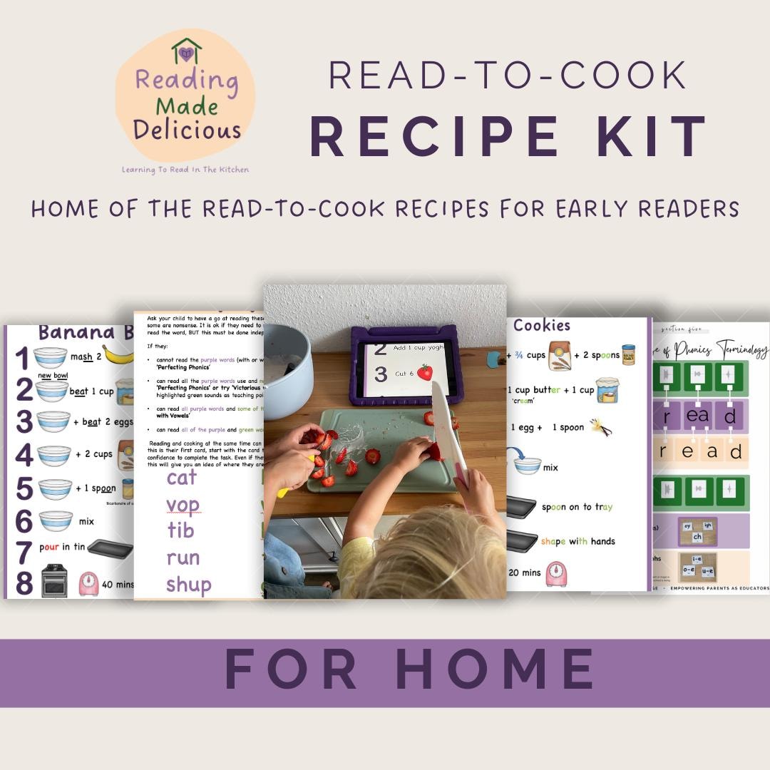 Kids Activity Visual Recipe Cooking With Kids Learning Printable ...