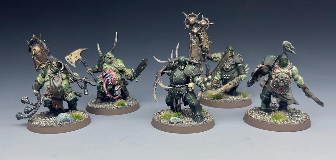Warhammer AOS Nurgle Rotbringers Putrid Blightkings Painted - Etsy