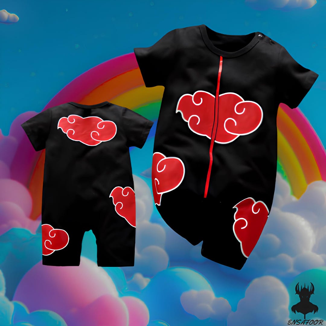 Anime Akatsuki Baby Bodysuit,newborn Clothing,handsome Anime Role Play ...