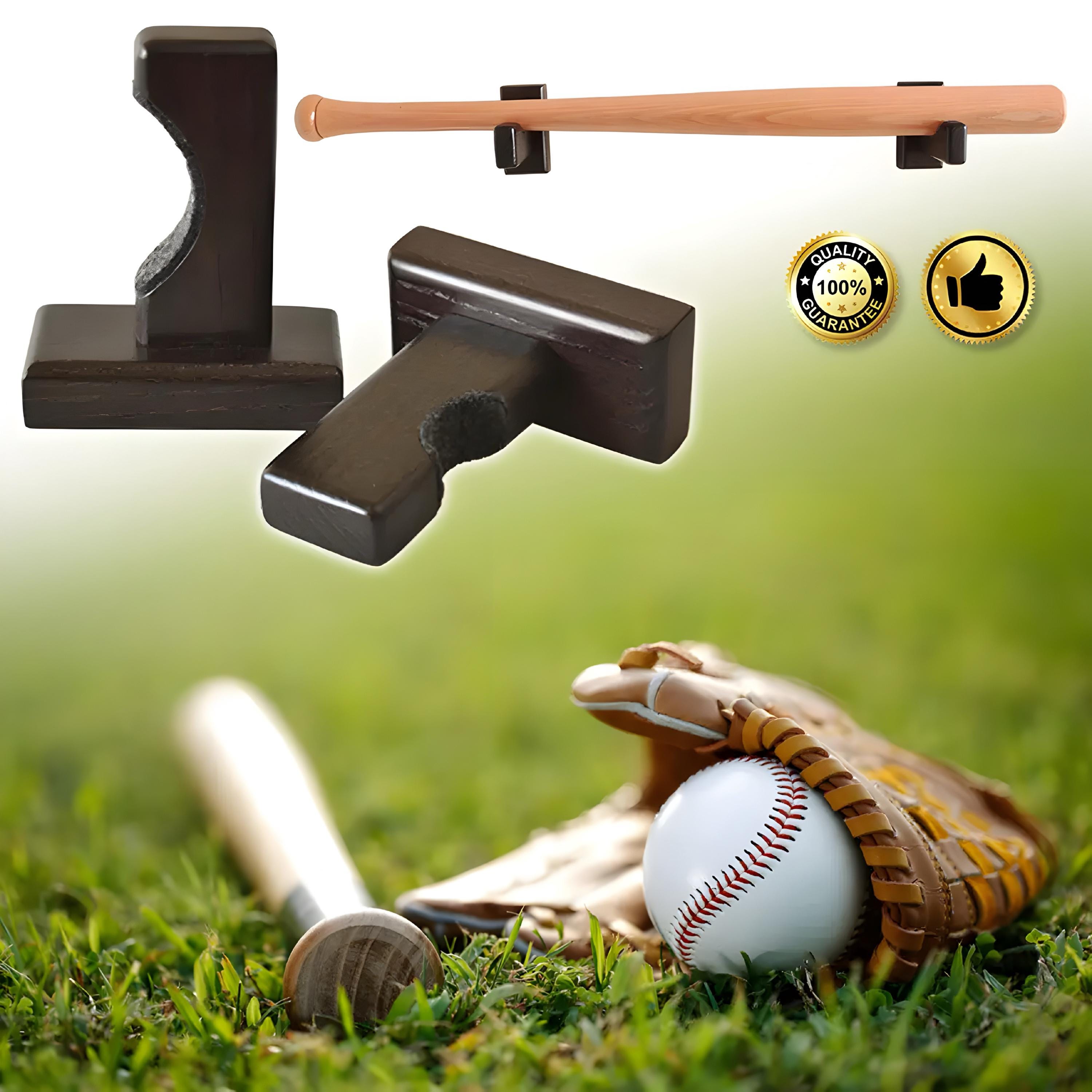 Baseball Bat Wall Mount, Baseball Wall Holder, Baseball Bat Holder ...