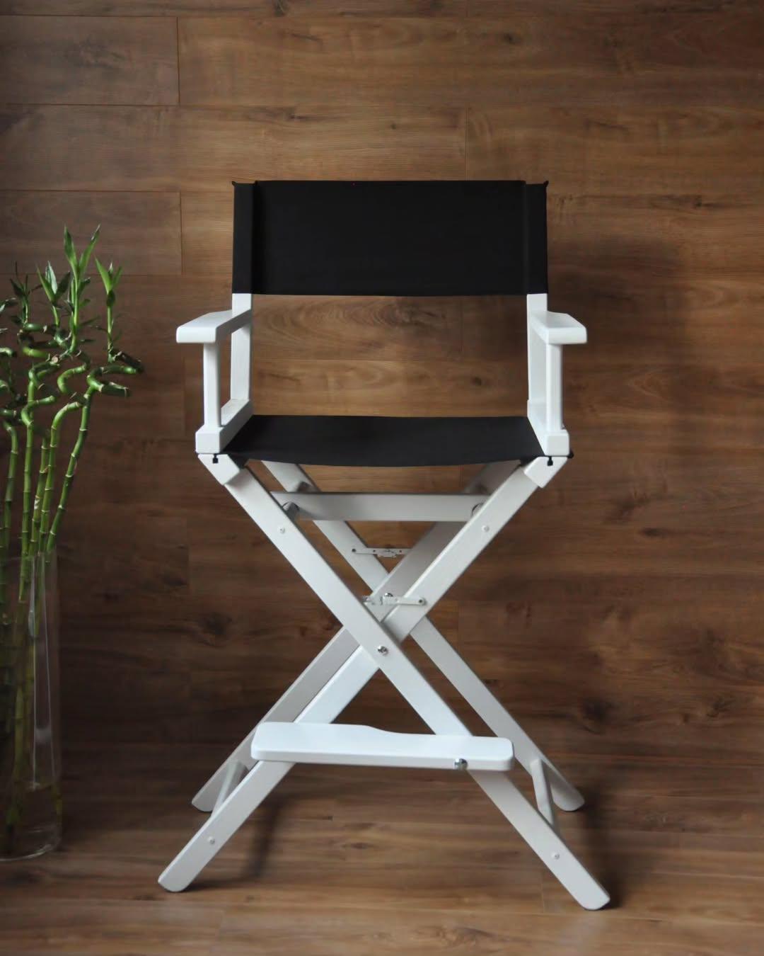 Professional Tall Folding Makeup Chair | Handmade Ash Wood Director ...