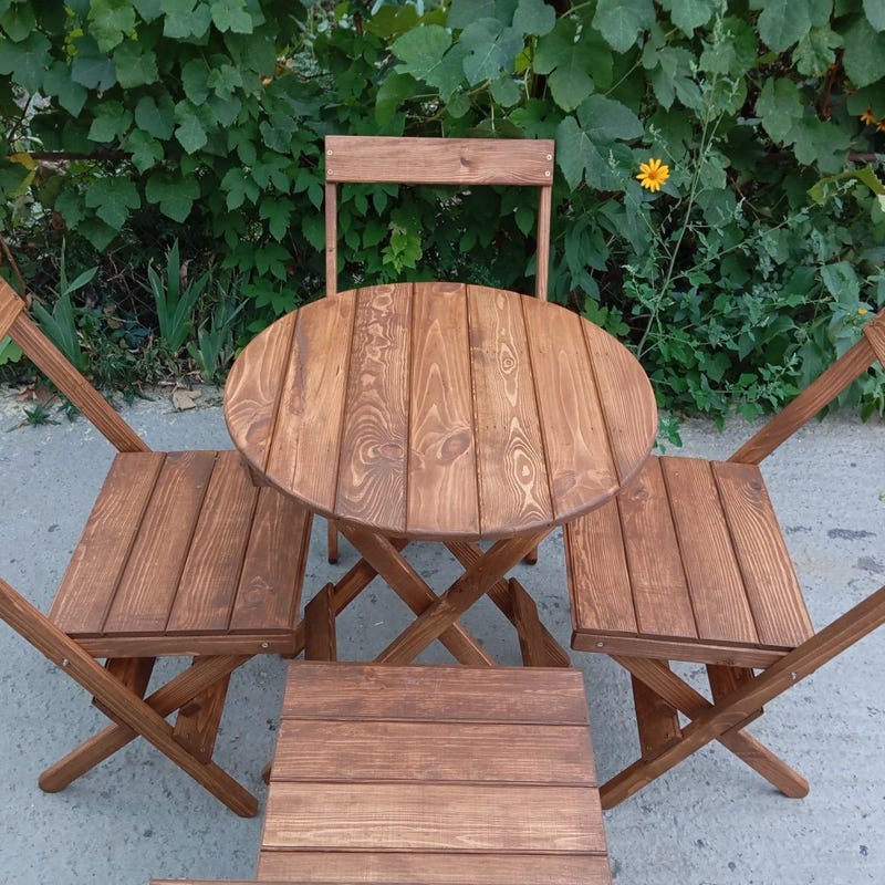 Rustic Bistro Table - Etsy