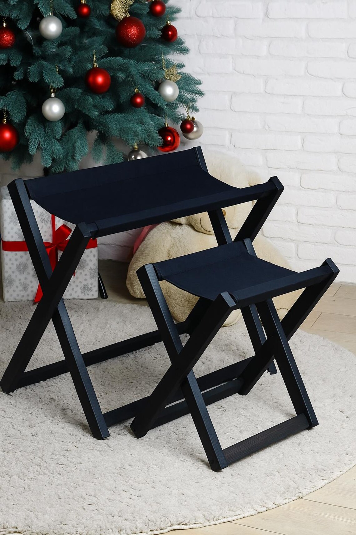 Rustic Wood Bag Chair Stand, Handmade Handbag Display Rack, Purse and ...