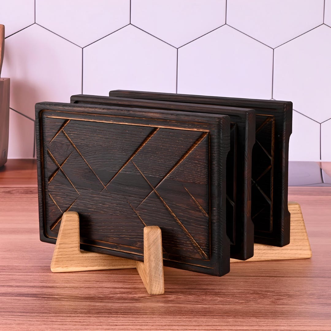 Wooden Steak Platter Set,premium Wooden Steak Board Set,wooden Steak ...