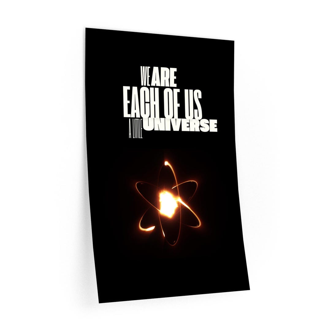 Science Universe Wall Decal, Atom Chemistry Space Poster Decor ...