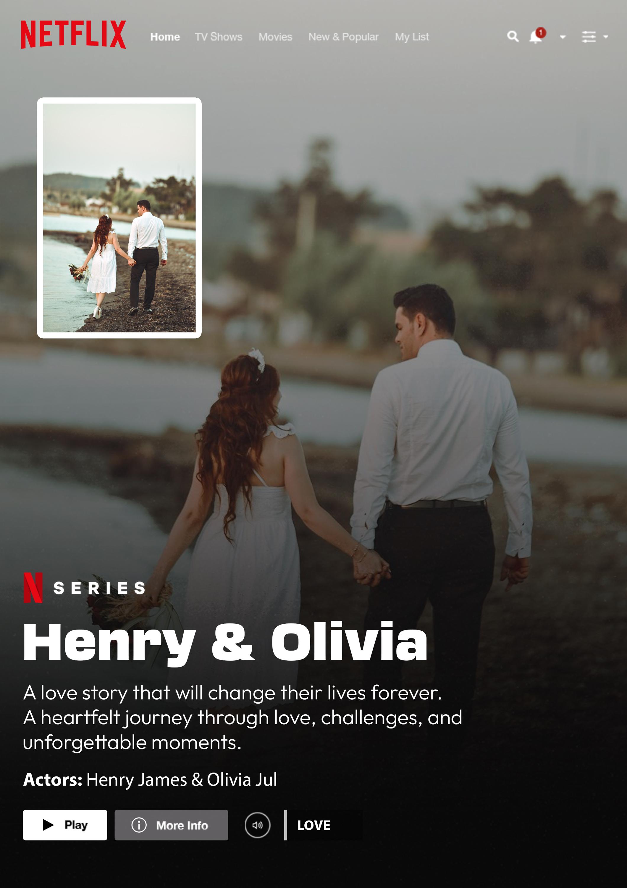 Personalized Netflix-themed Poster | Custom Movie Poster | Unique Gift ...