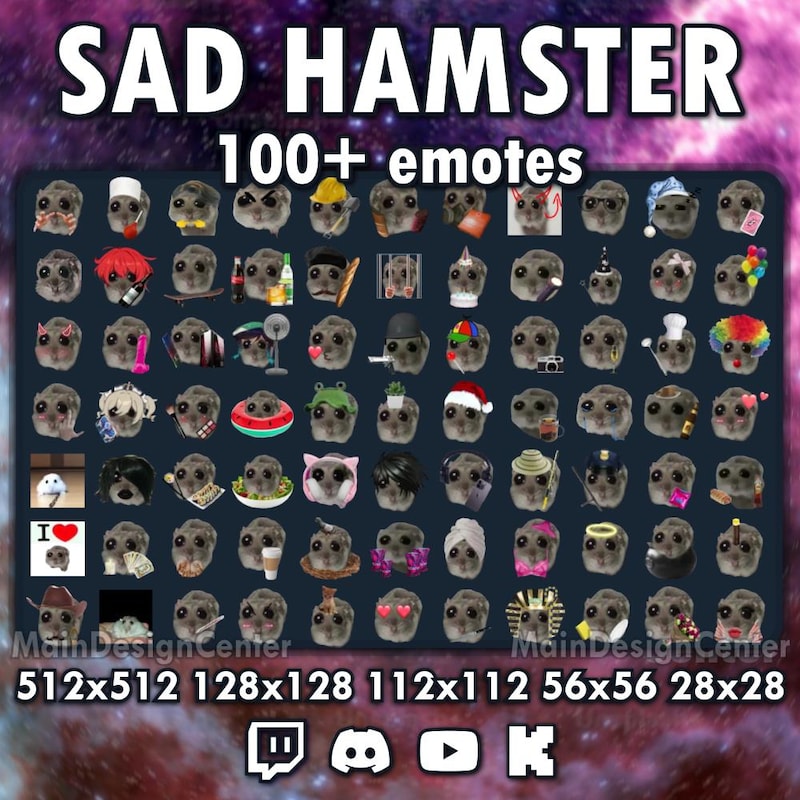 Hamster Meme Stickers - Etsy